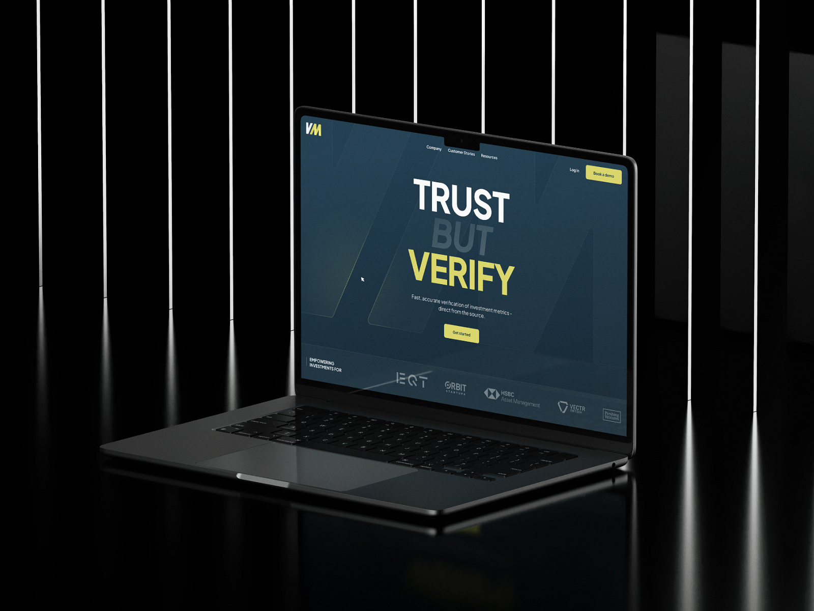 VerifiedMetrics.com Hero Section by Silver Arrow Creative on Dribbble