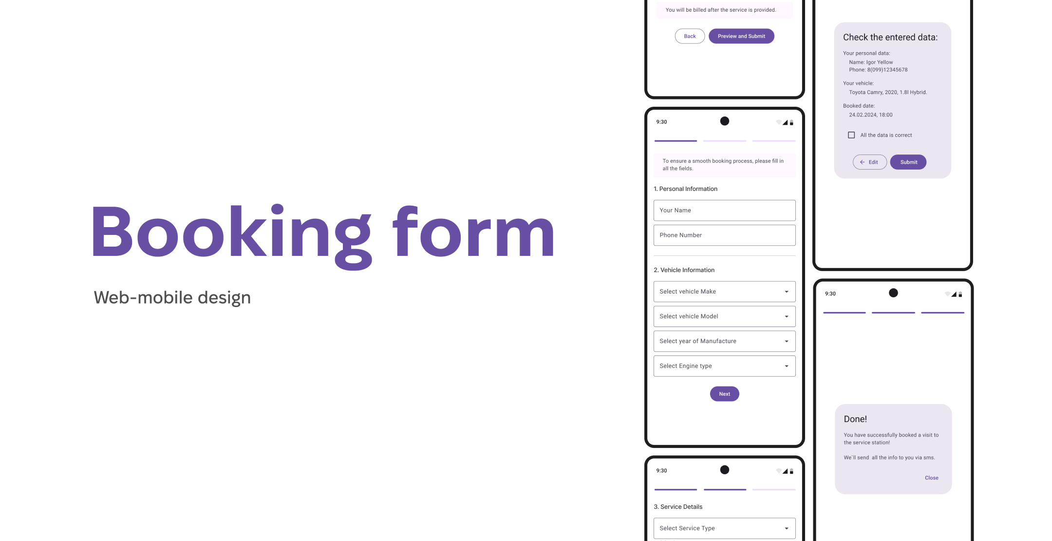Browse thousands of Form Booking images for design inspiration | Dribbble