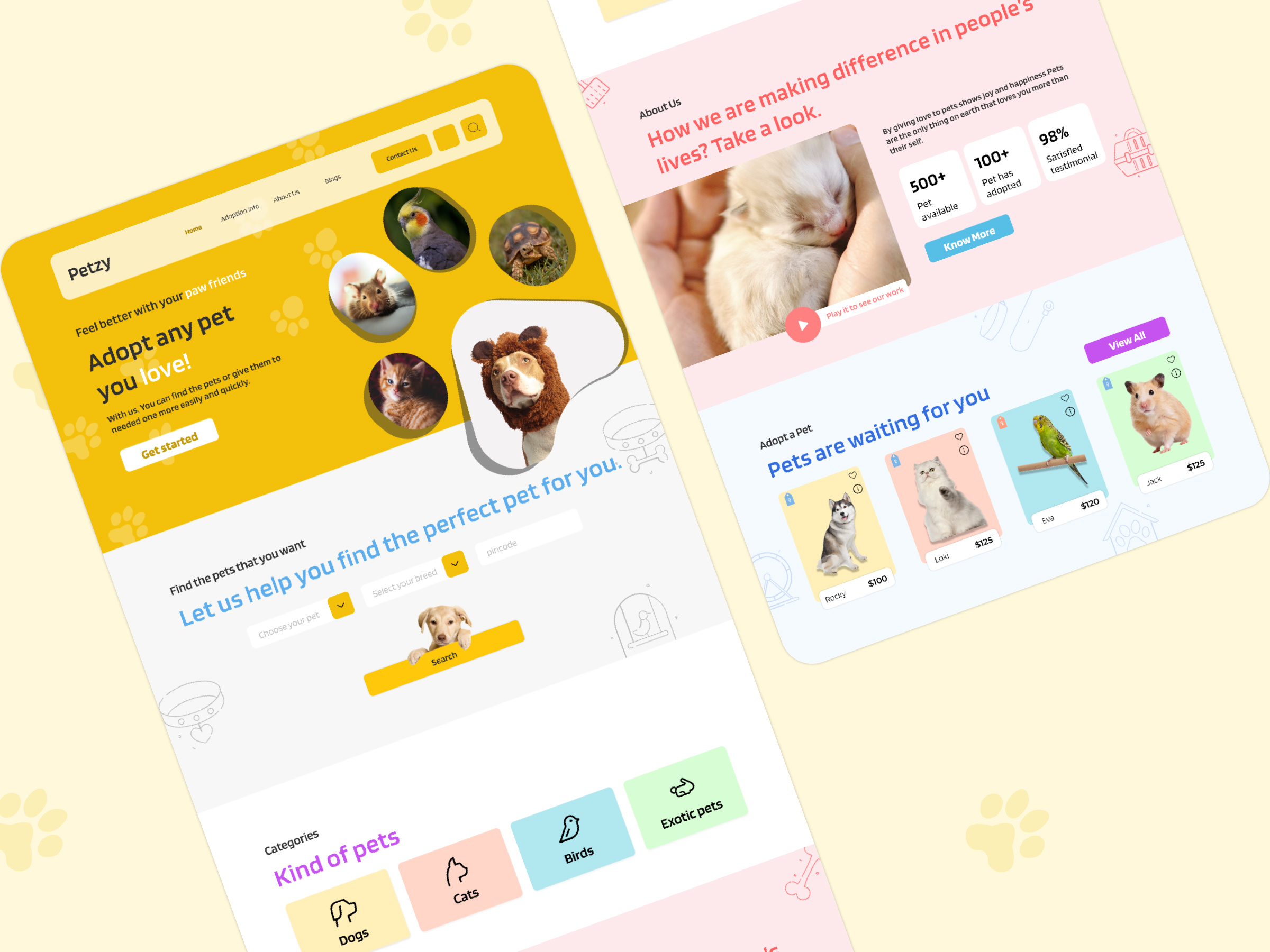 Pet Adoption Website Design: Modern & Effective Website Design by ...