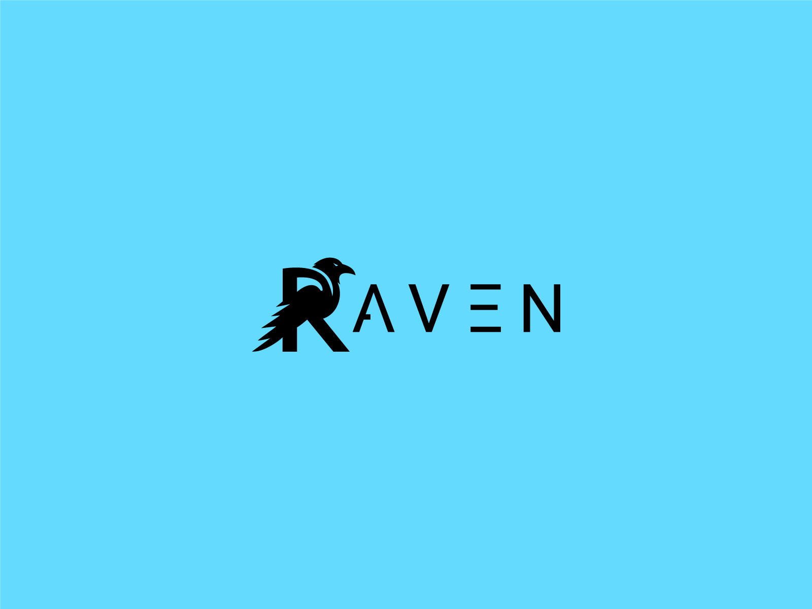 Raven Logo by HUSSNAIN GRAPHICS on Dribbble