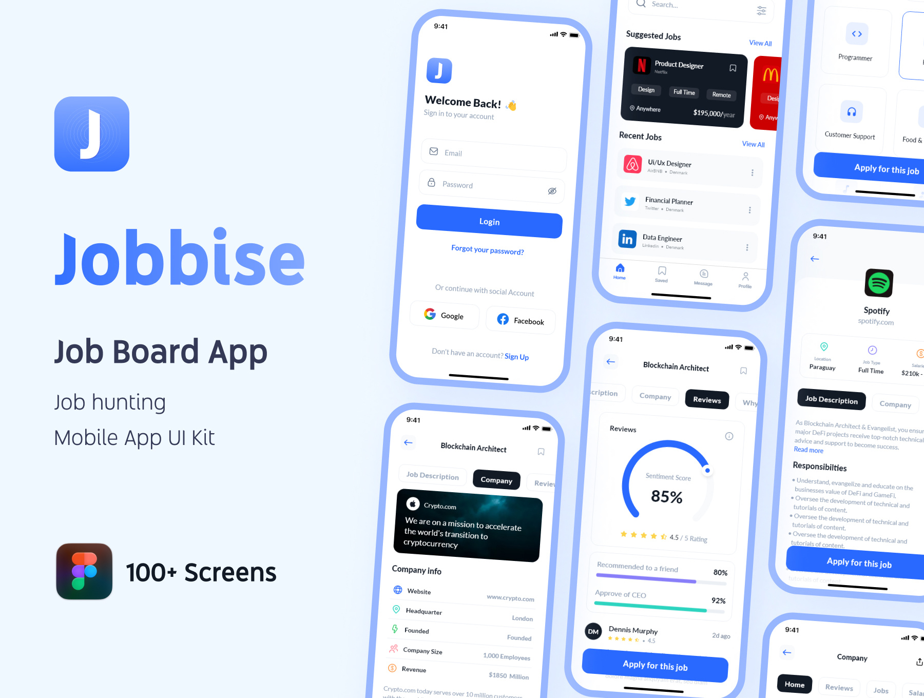 Jobbise Job Board Mobile App | UI Kit by Muhammad Kamran on Dribbble
