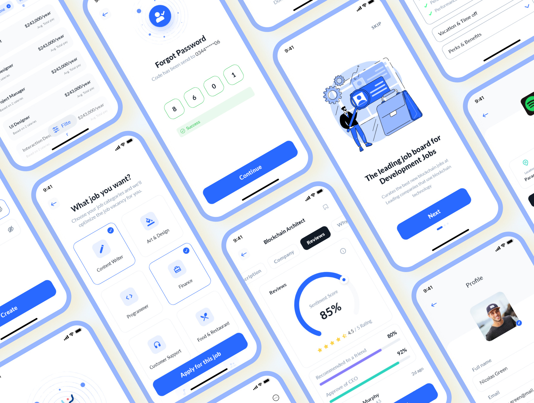 Jobbise Job Board Mobile App | UI Kit by Muhammad Kamran on Dribbble
