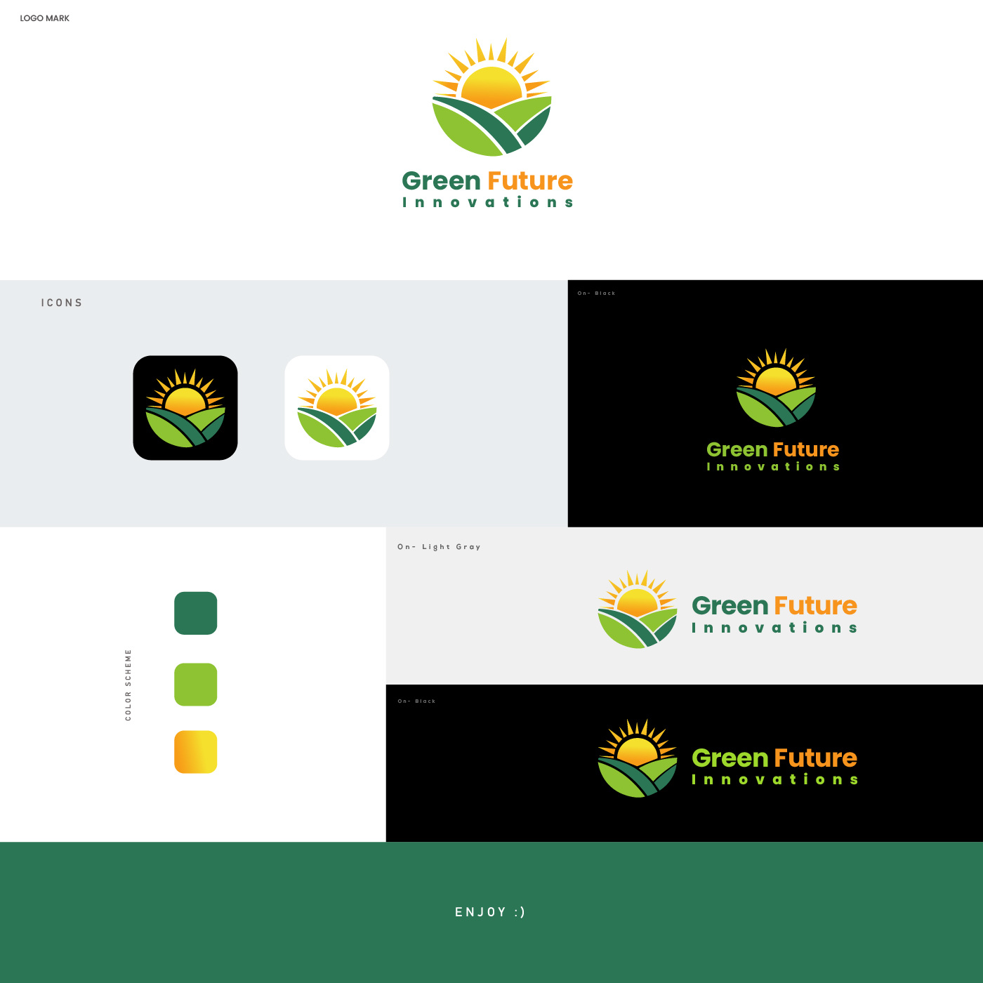 Green Future Logo Design by SIKDER ALHAZ on Dribbble