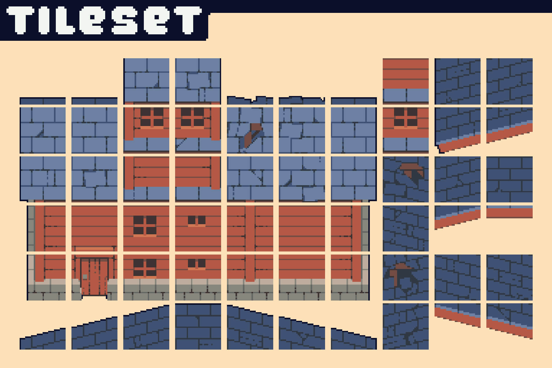 House Constructor for Top-Down RPG Asset Pack by 2D Game Assets on Dribbble