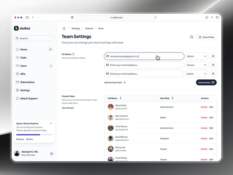 Profile Settings UI designs, themes, templates and downloadable graphic ...