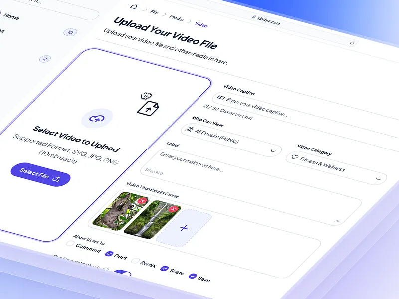 File Upload UI designs, themes, templates and downloadable graphic ...