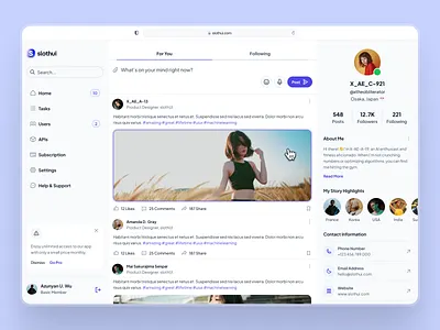 Social Media Post UI designs, themes, templates and downloadable ...