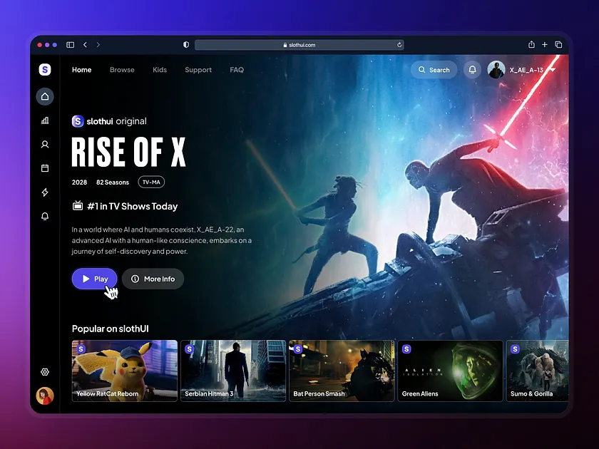 Netflix UI designs, themes, templates and downloadable graphic elements ...