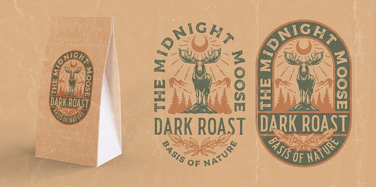 Sticker Packaging Design For Scandinavian Alps Coffee Roaster by ...