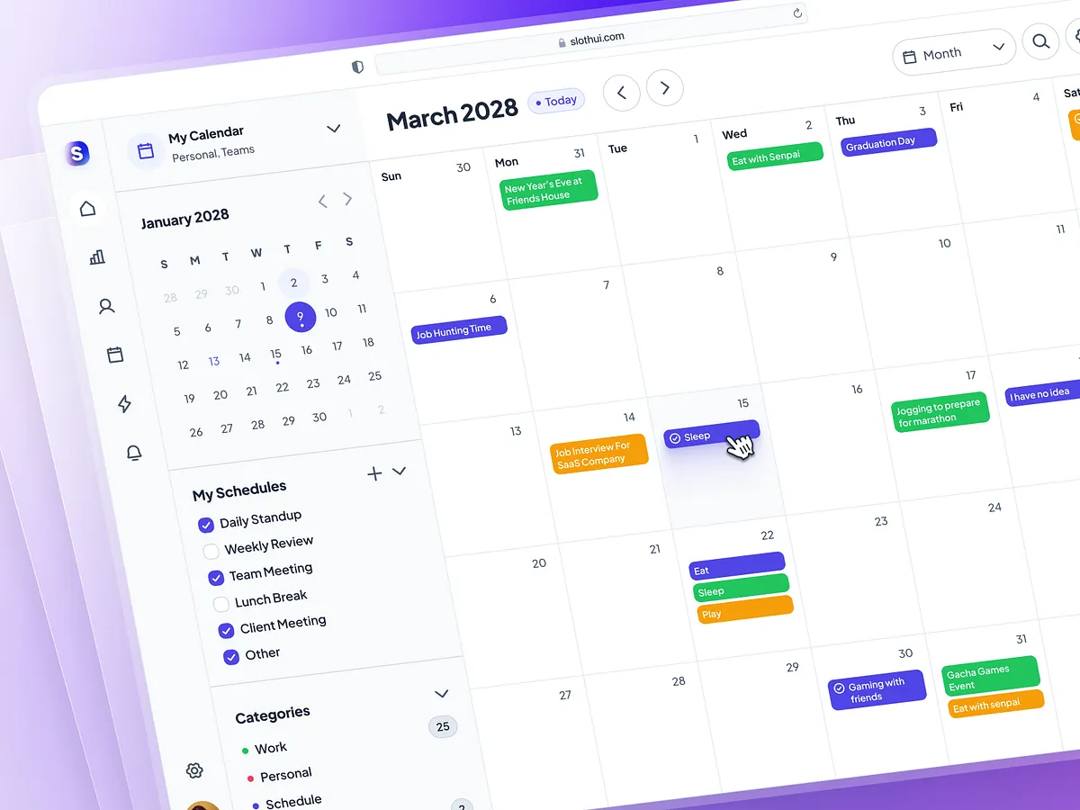 Date UI designs, themes, templates and downloadable graphic elements on ...