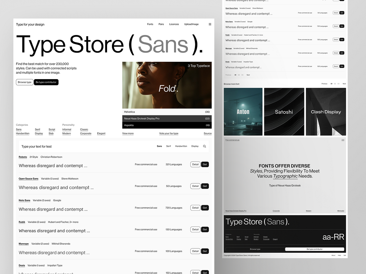 Type Store - Type Foundry Website by Haqqi Ilmiawan for Kretya Studio ...