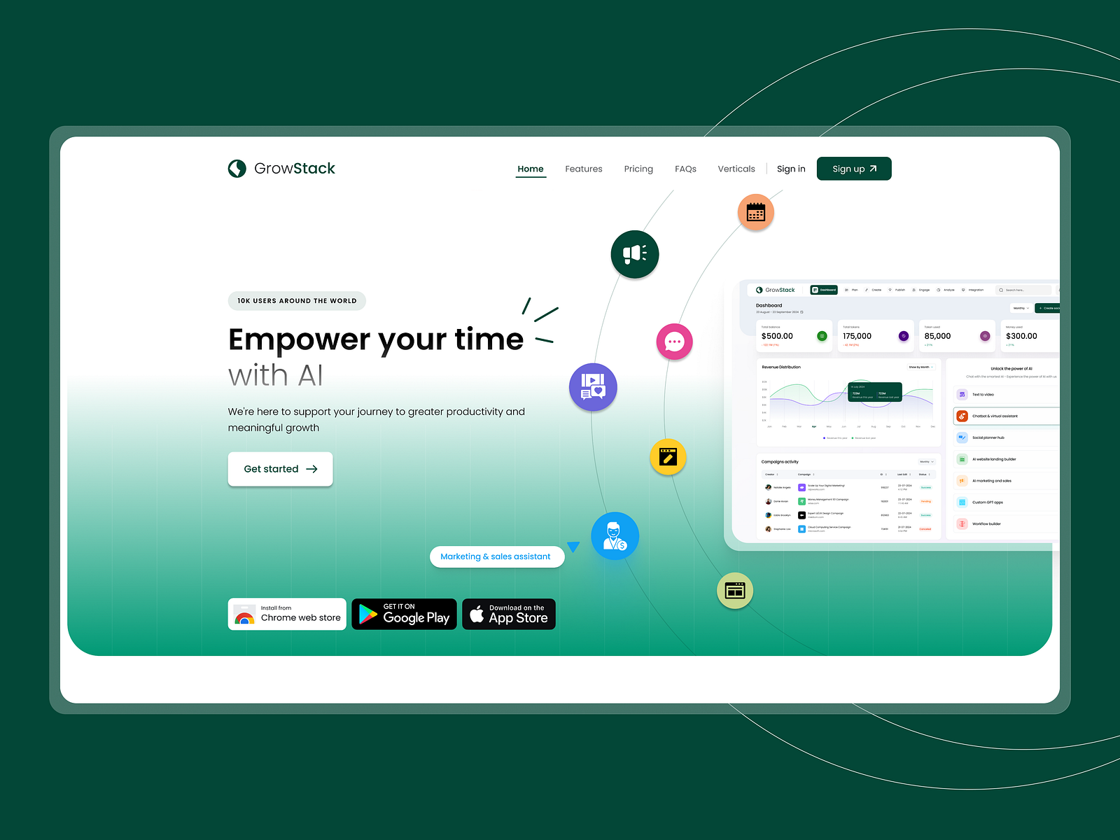 GrowStack (WebApp): AI-powered Marketing Platform by WebBuddy on Dribbble GrowStack (WebApp): AI-powered Marketing Platform by WebBuddy on Dribbble