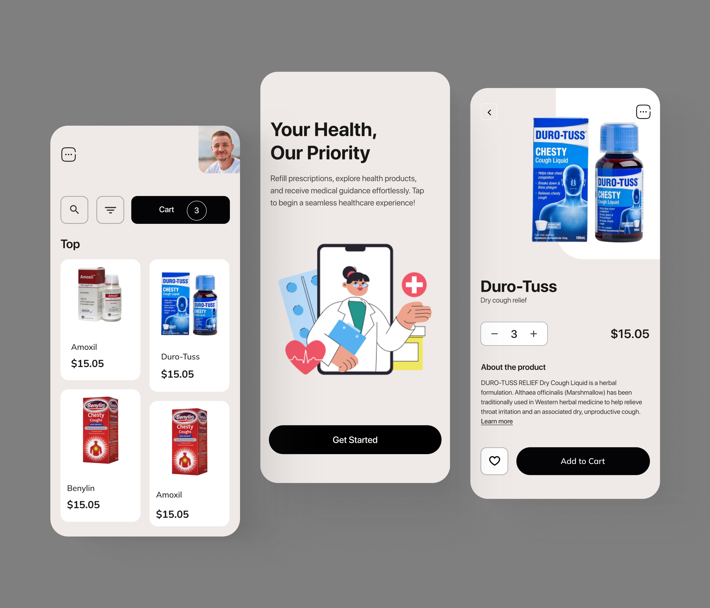 Pharmaceutical App by Zakariya Buhari on Dribbble