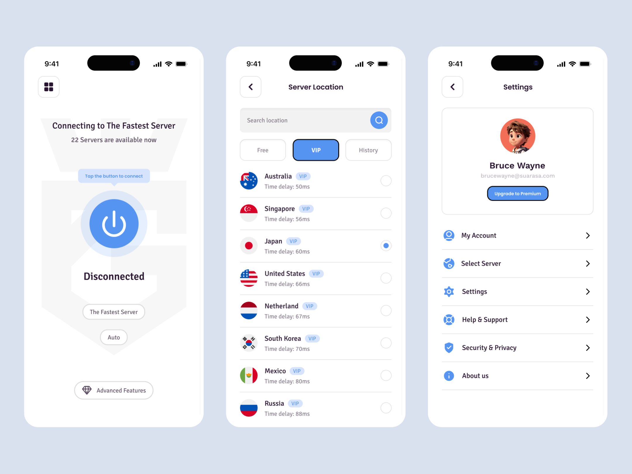 Guardian VPN | Mobile App Design by Nugraha Jati Utama on Dribbble