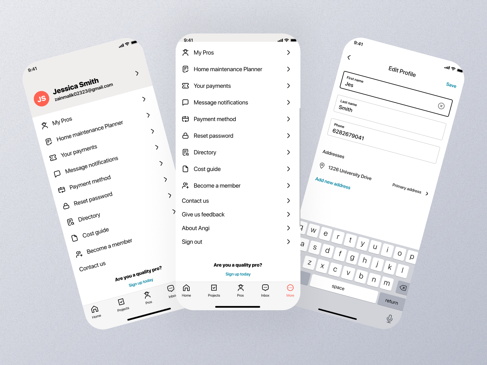 Profile Mobile App Ui By Ui Ants On Dribbble