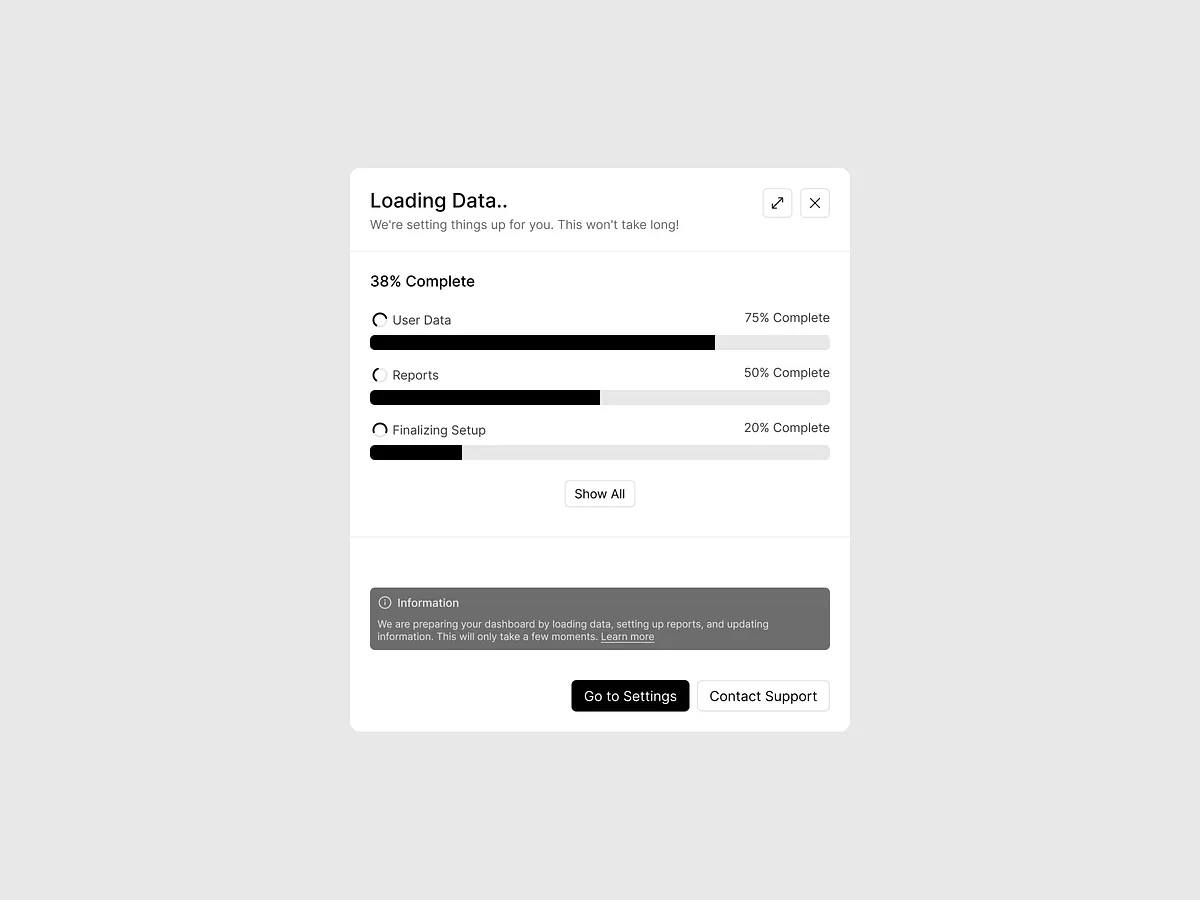 Browse thousands of Loading Modal images for design inspiration | Dribbble