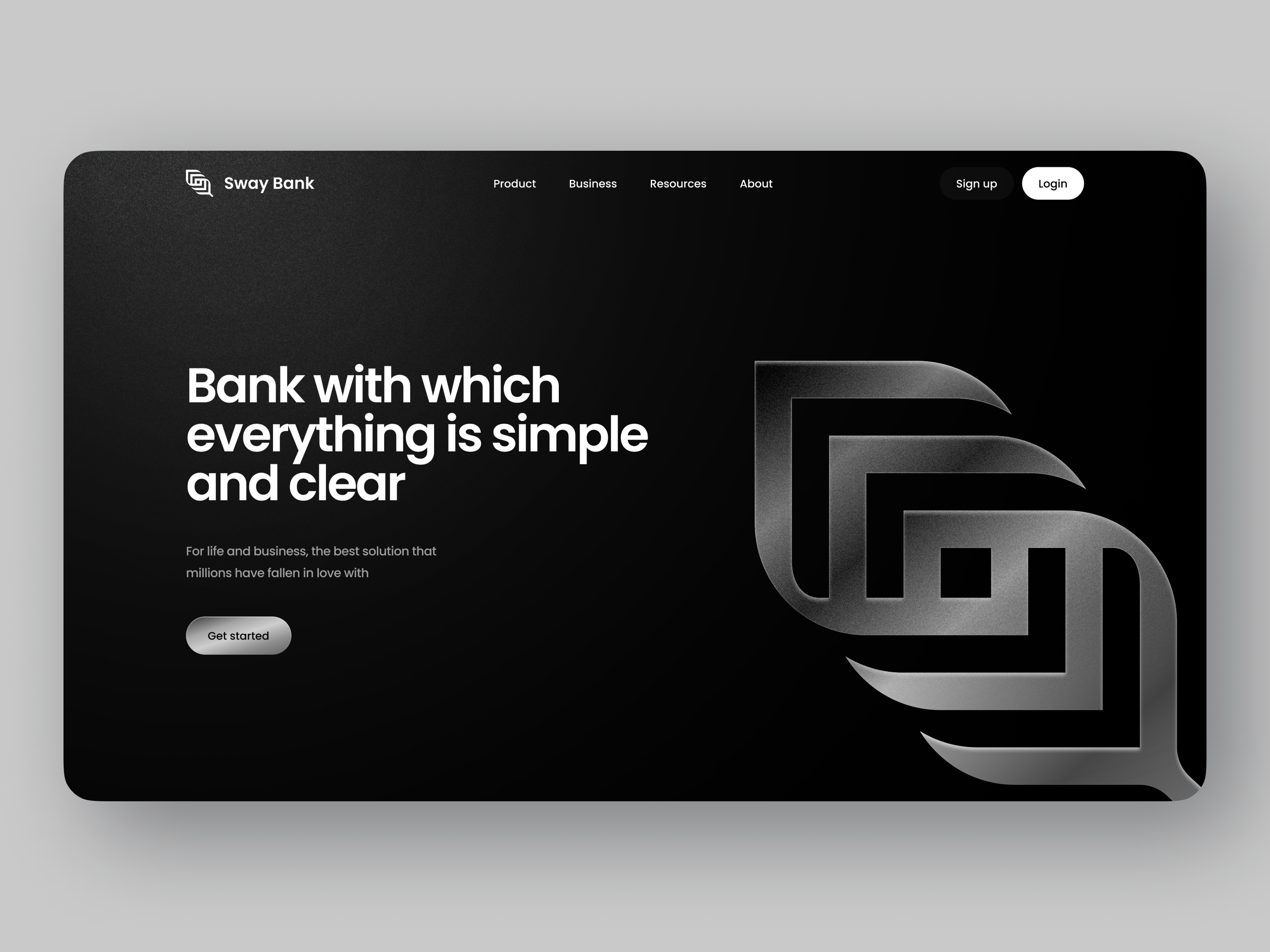 UI Design Concepts for the Bank Landing Page by vino_costa for ...