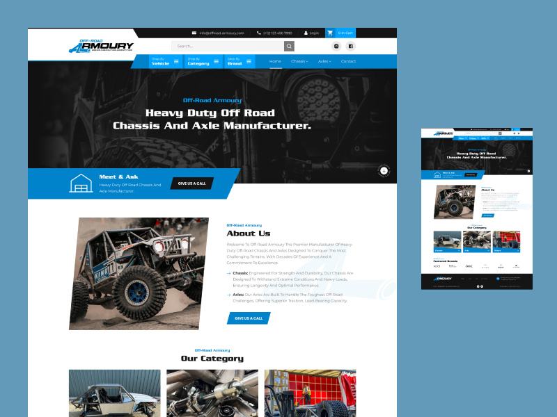 Chassis And Axle Manufacturer Website Design by Pathan Mohsin Khan on ...