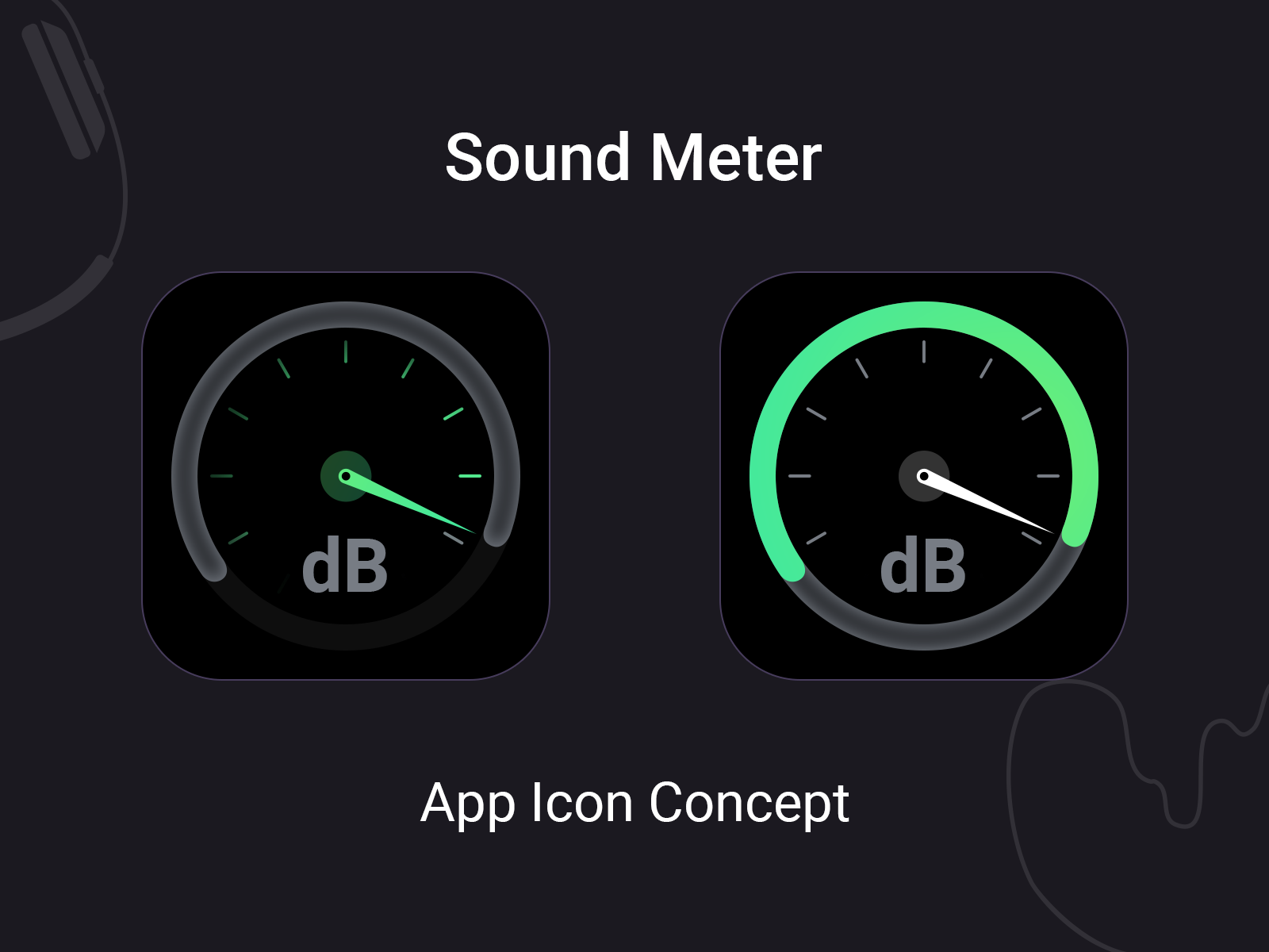 Sound Meter App Design Concept by Dezignby@Gaurav on Dribbble