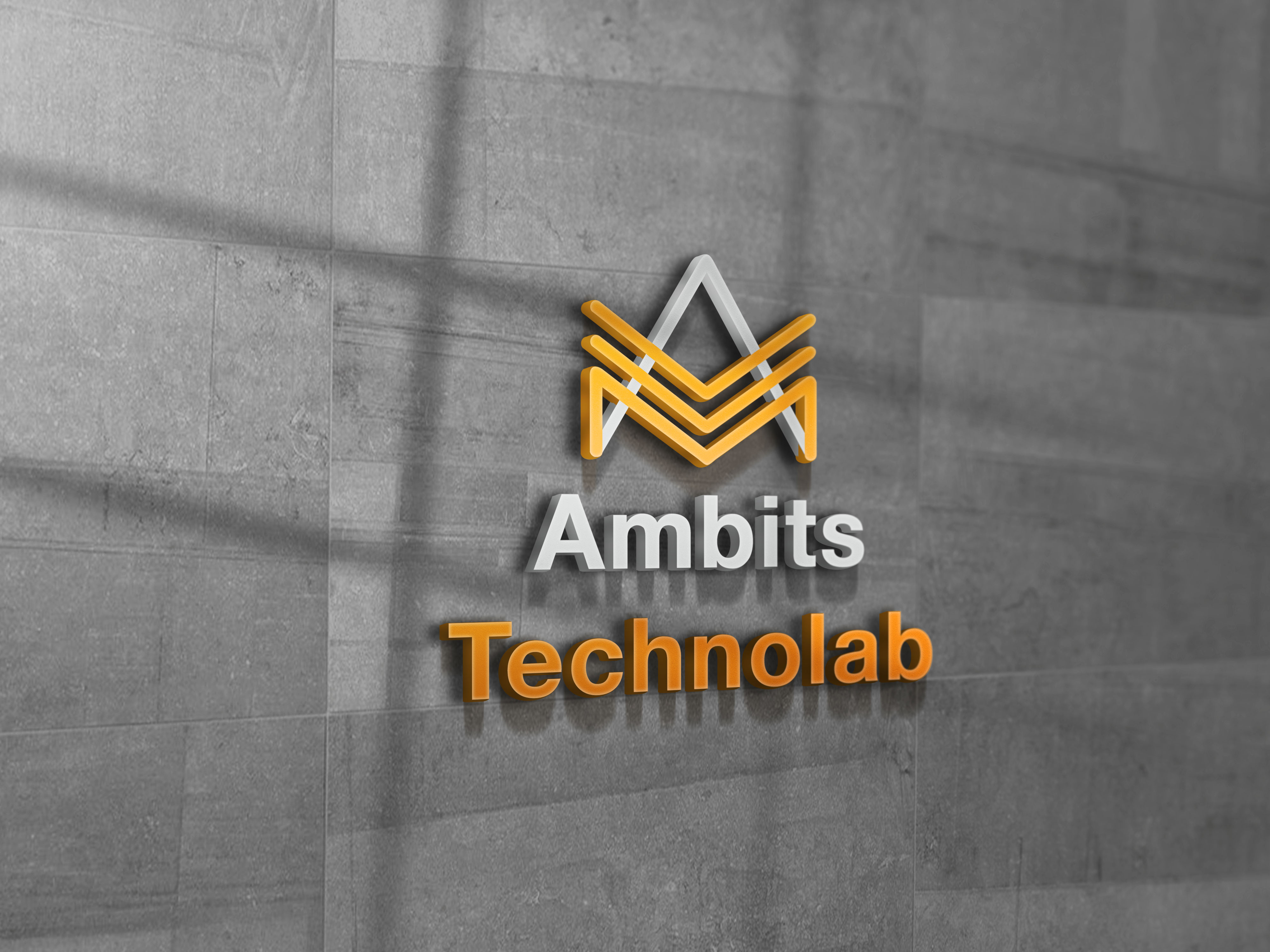 Ambits Technolab Logo Design by Dezignby@Gaurav on Dribbble