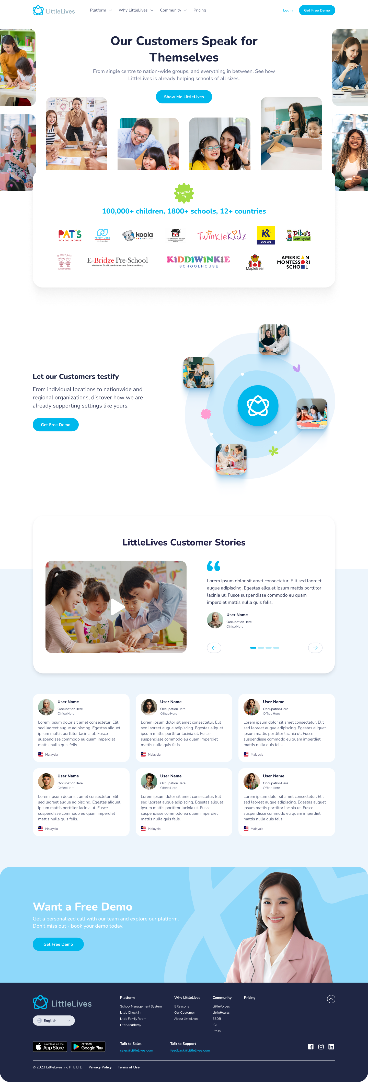 School Management System Landing Pages by Septiandwirestu on Dribbble