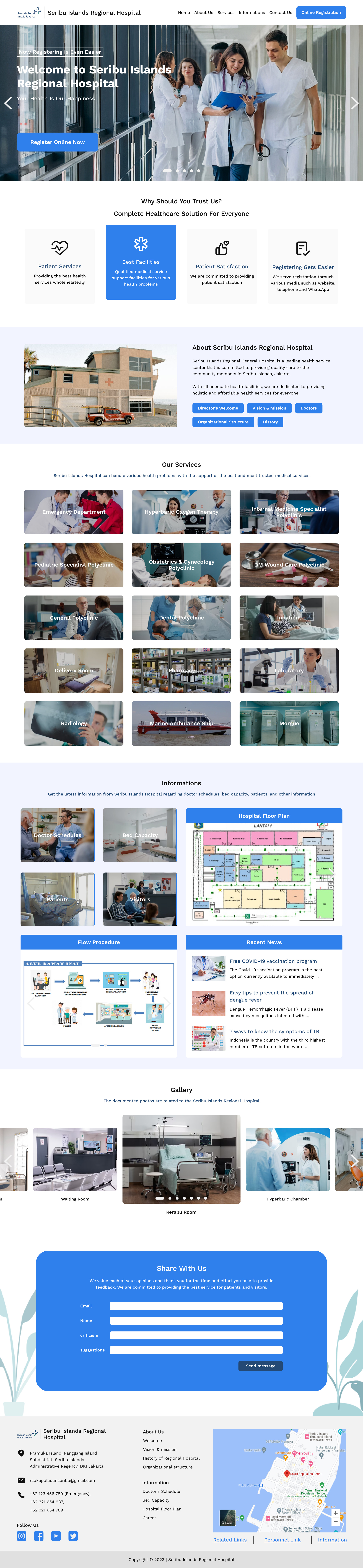 Hospital Website Landing Page Design by Miftakhul Arzaq on Dribbble