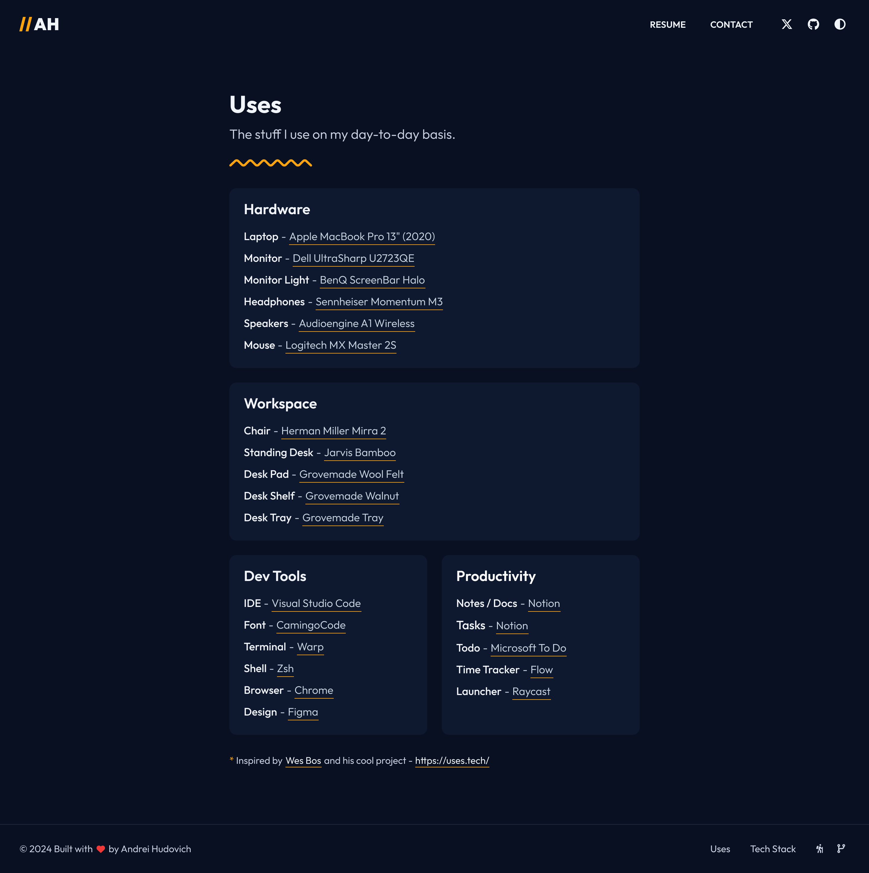 Full Stack Developer Personal Website By Andrei Hudovich On Dribbble