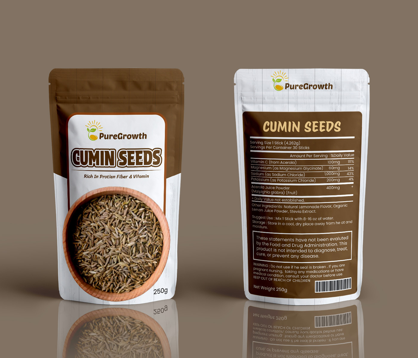 Cumin Seeds Pouch Packaging Design by Koushik Das on Dribbble