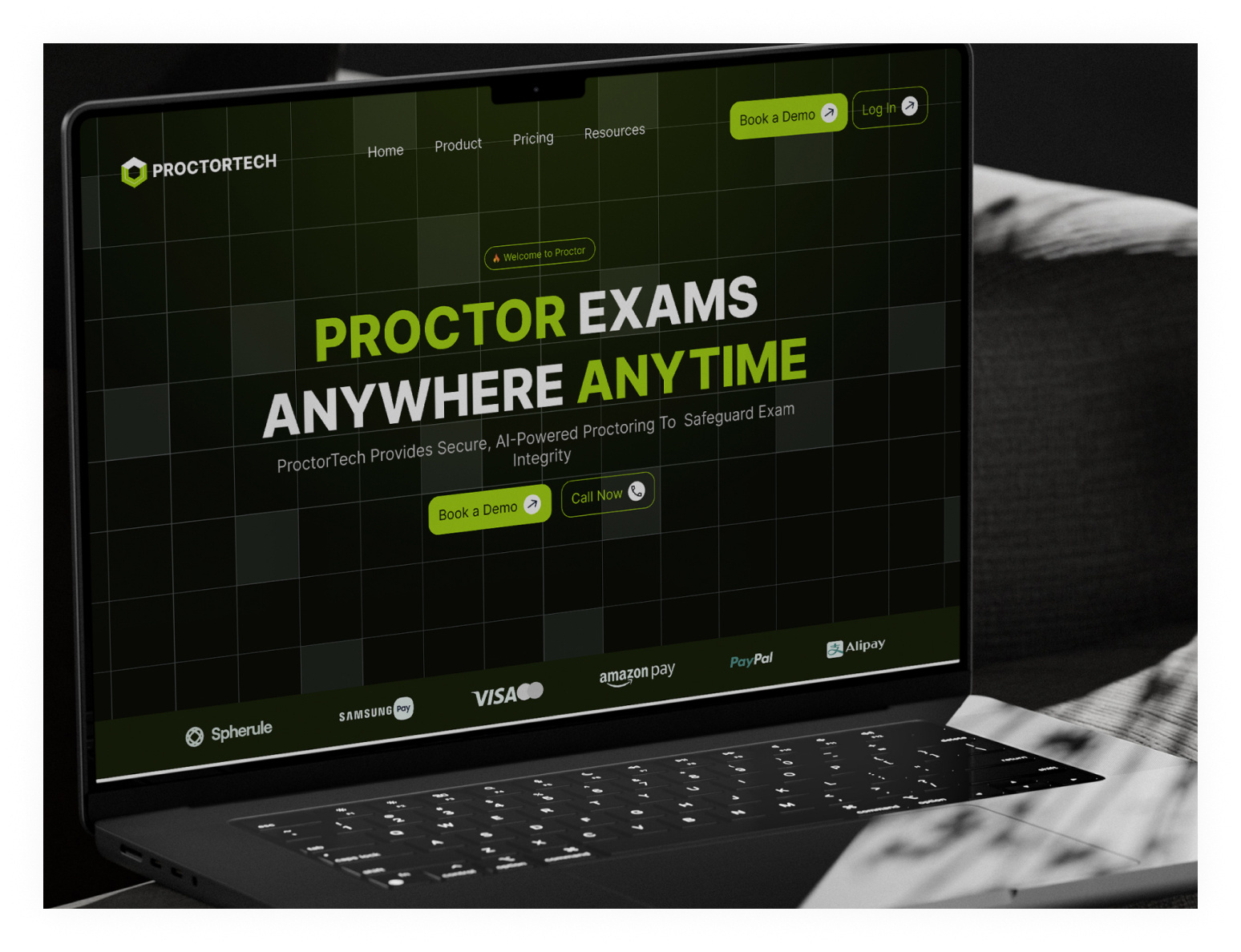 Online Exam website landing page design by Mahmudul Hasan 🎨🔥 on Dribbble