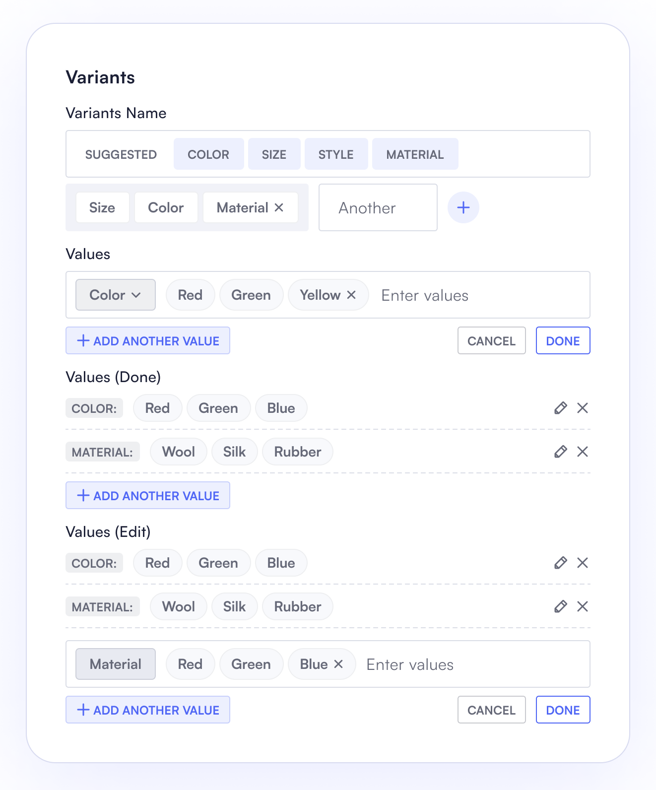Shopify Ui Elements For Variants Selection. By Monster Design On Dribbble