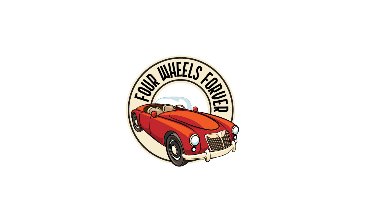 Four Wheels logo by Muhammad Imran on Dribbble