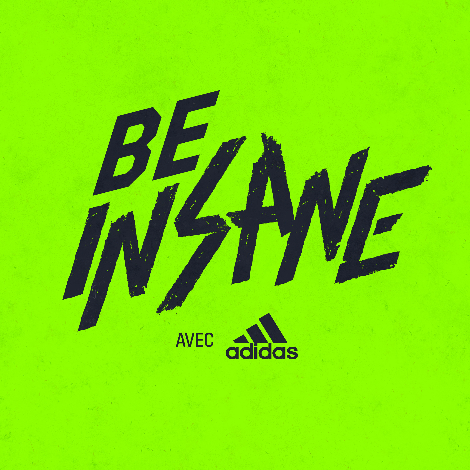 Be Insane - Lettering type by Romain Pisa on Dribbble