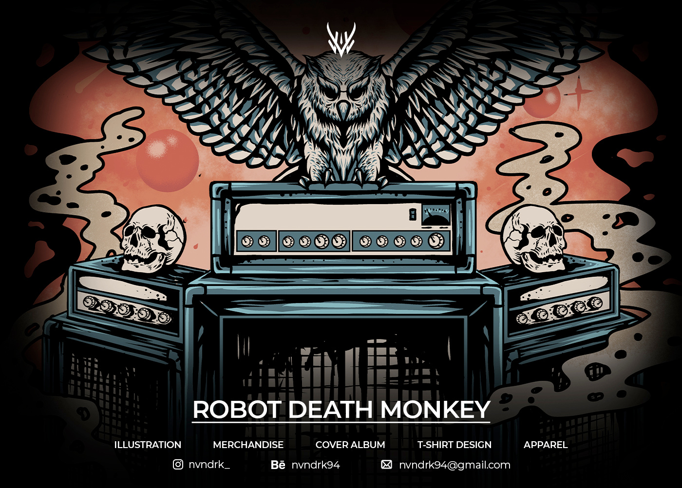 ROBOT DEATH MONKEY #1 by novendrika on Dribbble