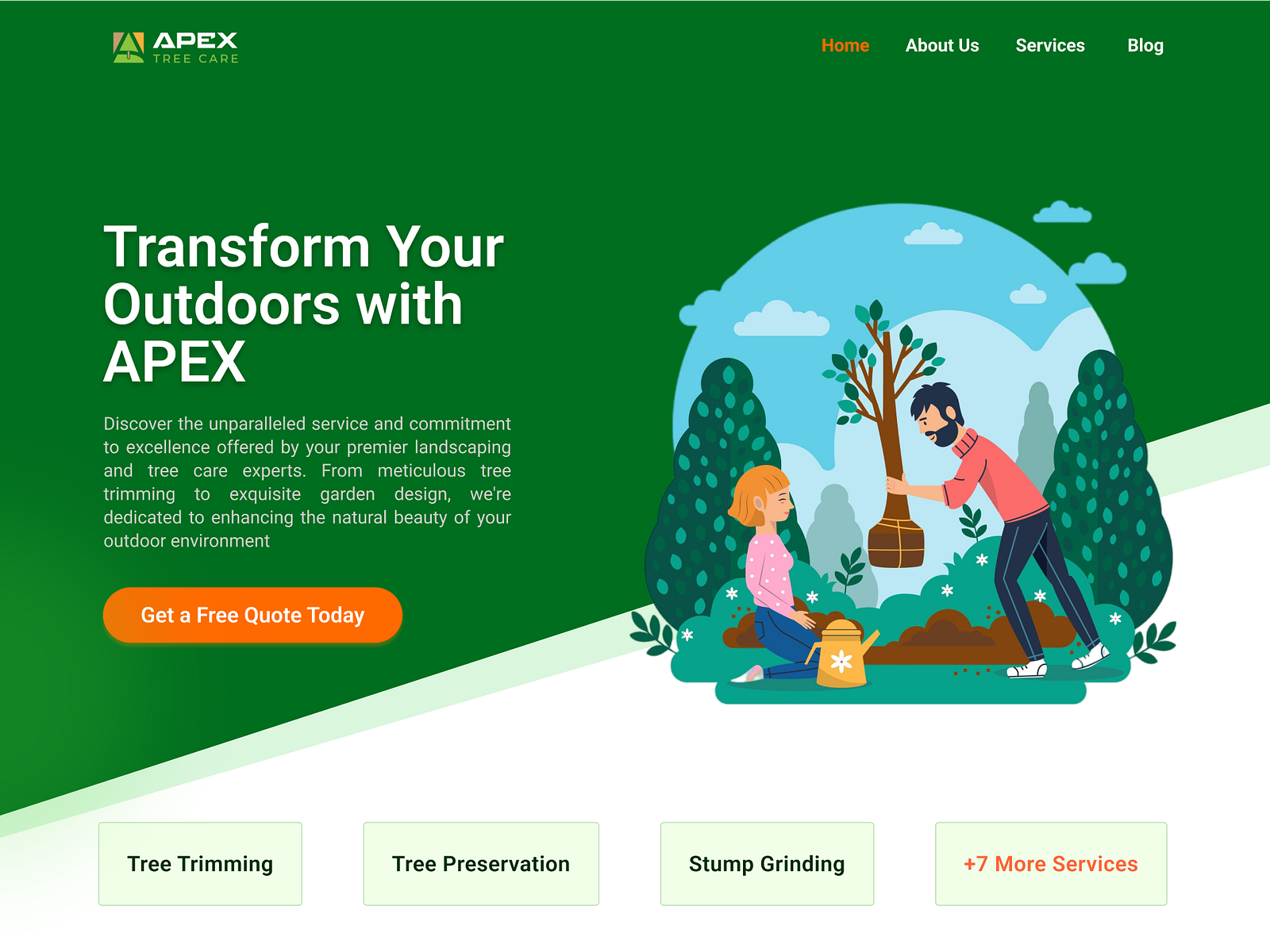 Apex Tree Care Home By Arav Shakya On Dribbble