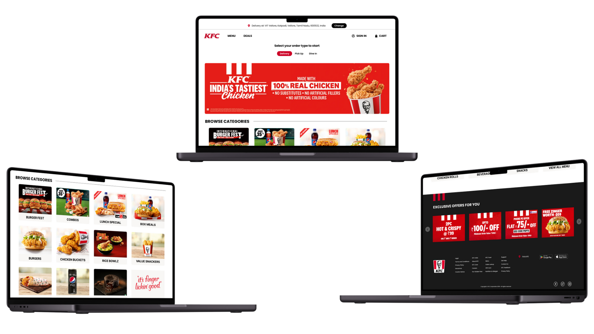 KFC REDESIGN | Mobile & Desktop | by Yogeshwar on Dribbble