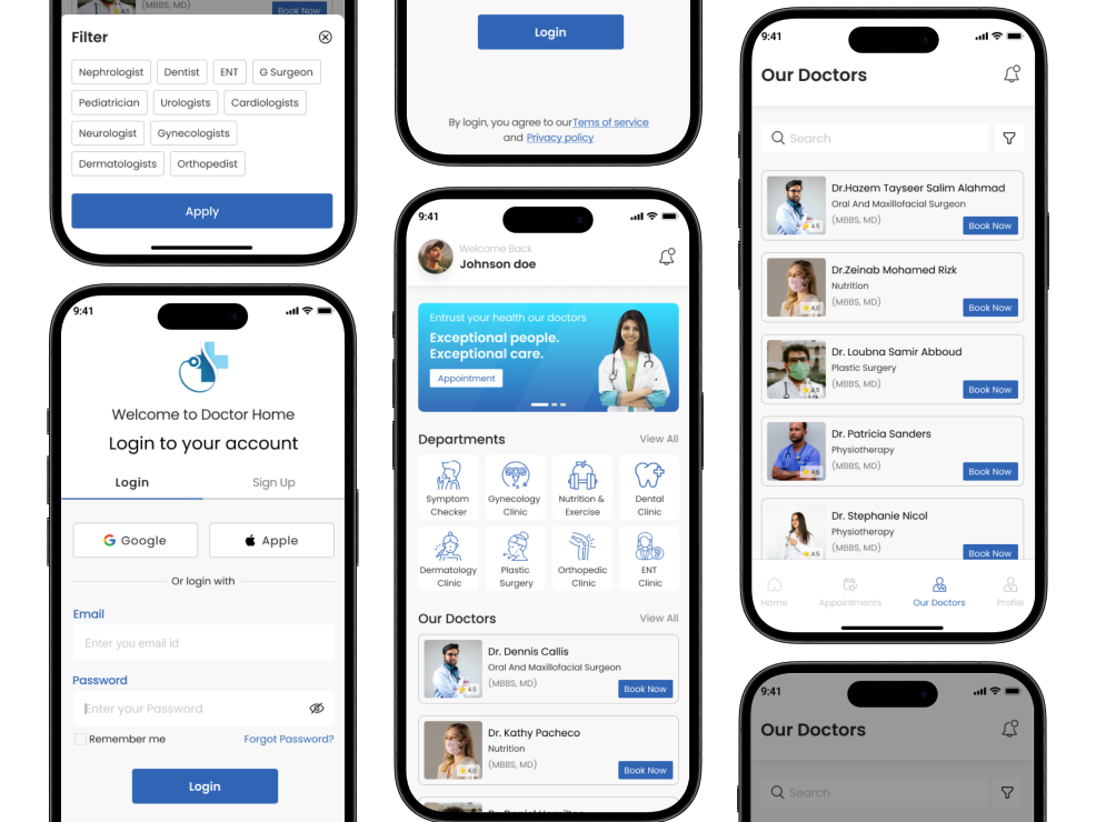 Digital Doctor Mobile App by Ravin Sakhiya on Dribbble