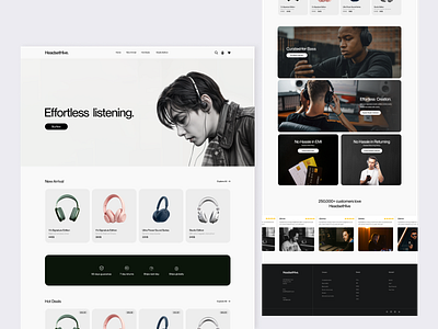 HeadsetHive. UI Design by Nabanii on Dribbble