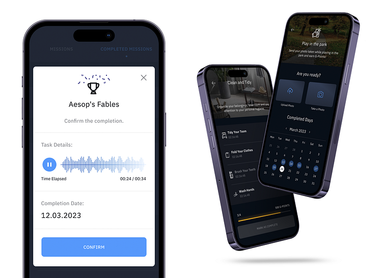 GamerCard - Task Confirmation and Photo Missions by Altay Suna on Dribbble