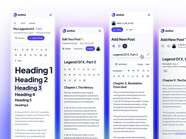 slothUI - World's Laziest Design System - Text/Content Editor UI by ...