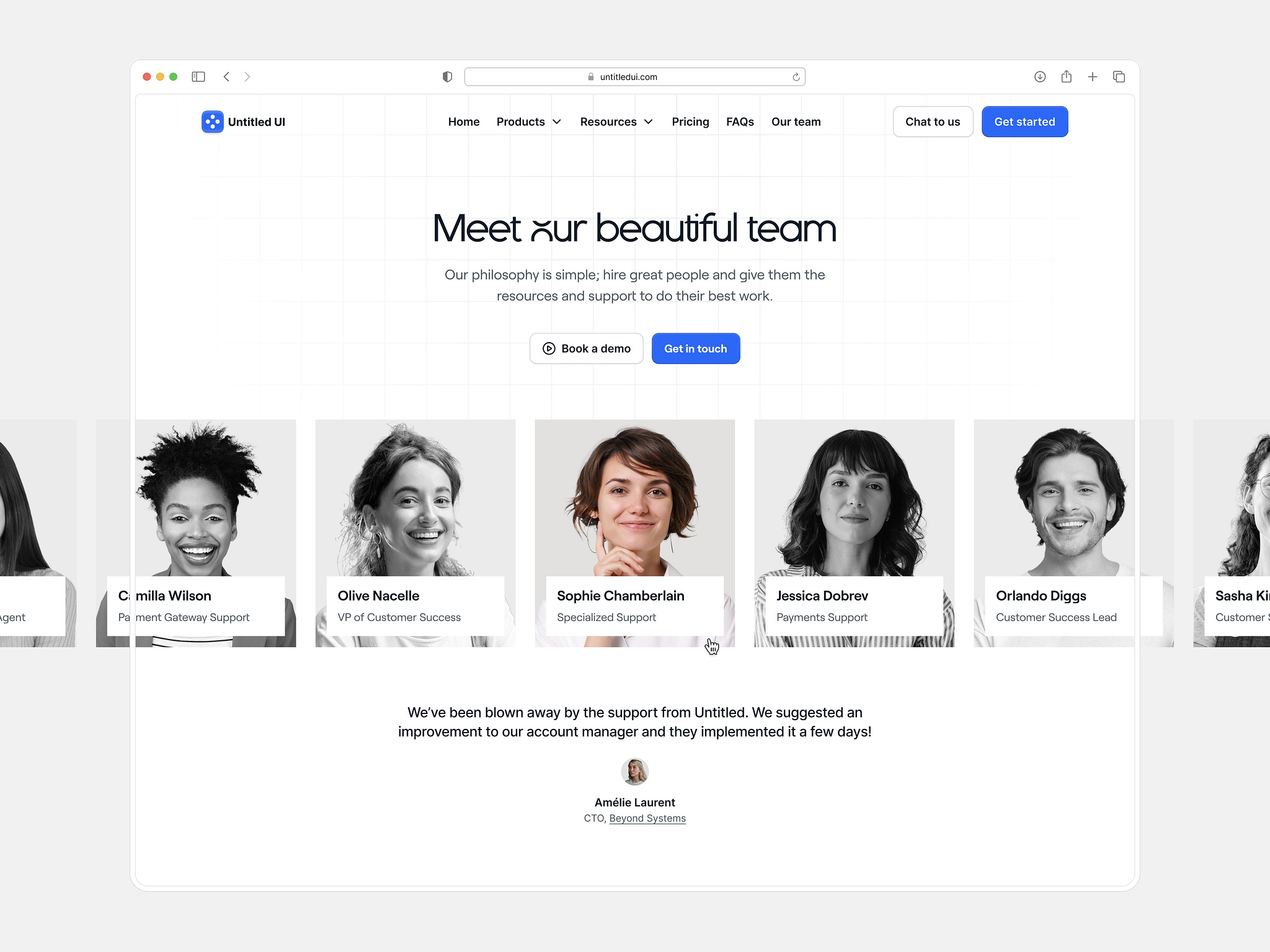 Meet our beautiful team — Untitled UI by Jordan Hughes® on Dribbble