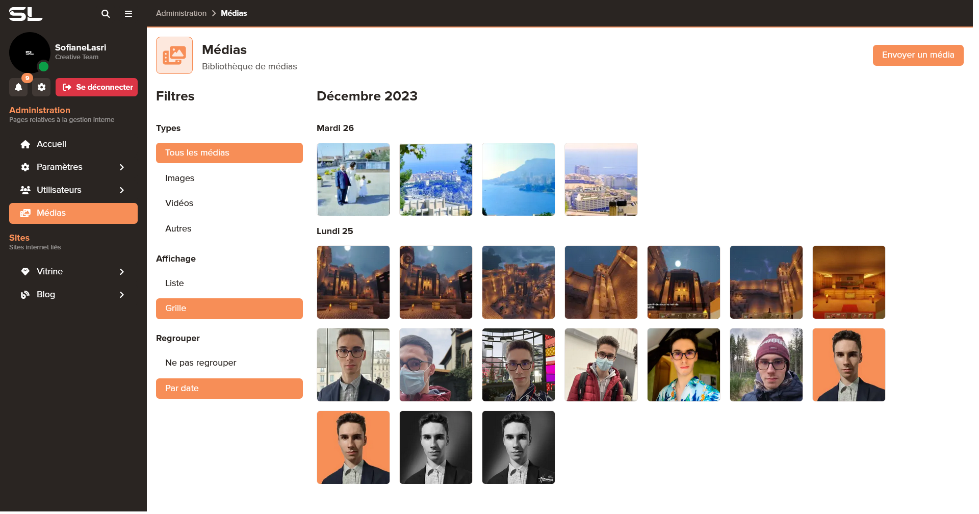 SL-Projects Dashboard by Sofiane Lasri on Dribbble