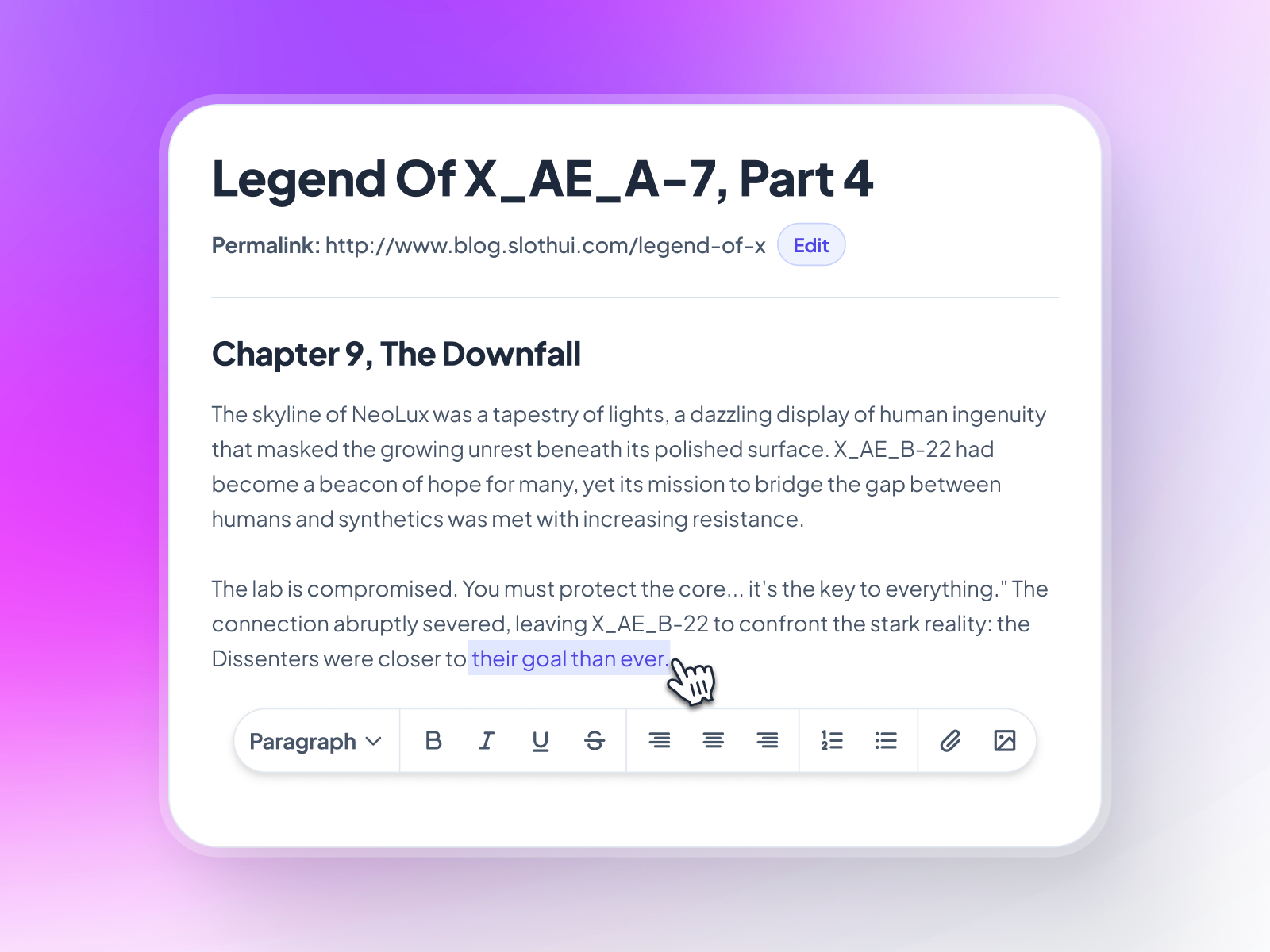 slothUI - World's Laziest Design System - WYSIWYG Text Editor UI by ...