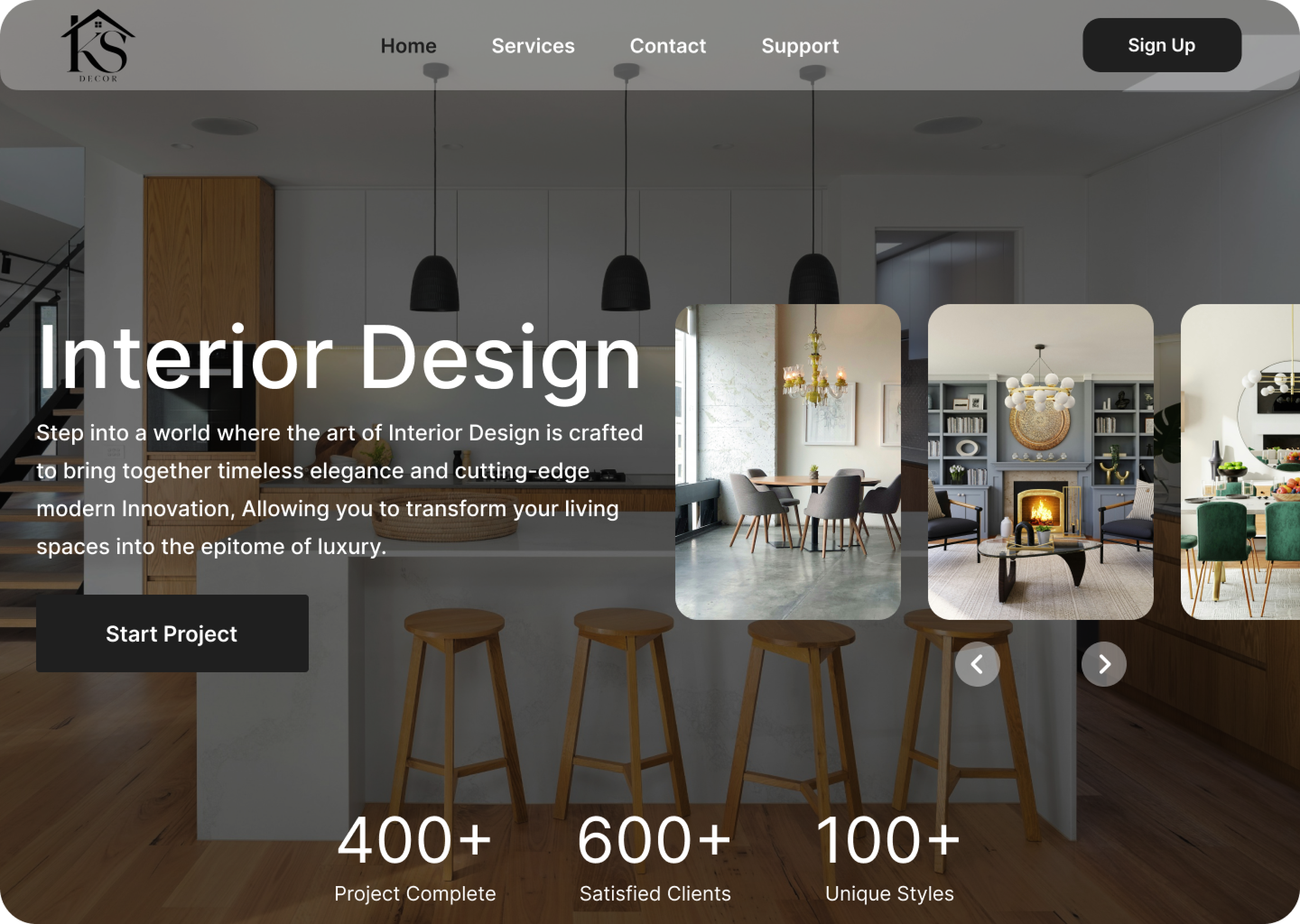 KS Decor Concept Animated Landing Page by Starweb Team on Dribbble