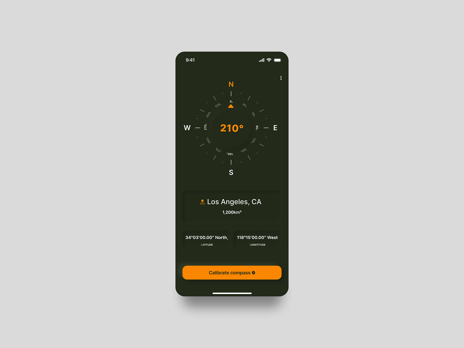 compass mobile app interface by Kiko Pastor on Dribbble