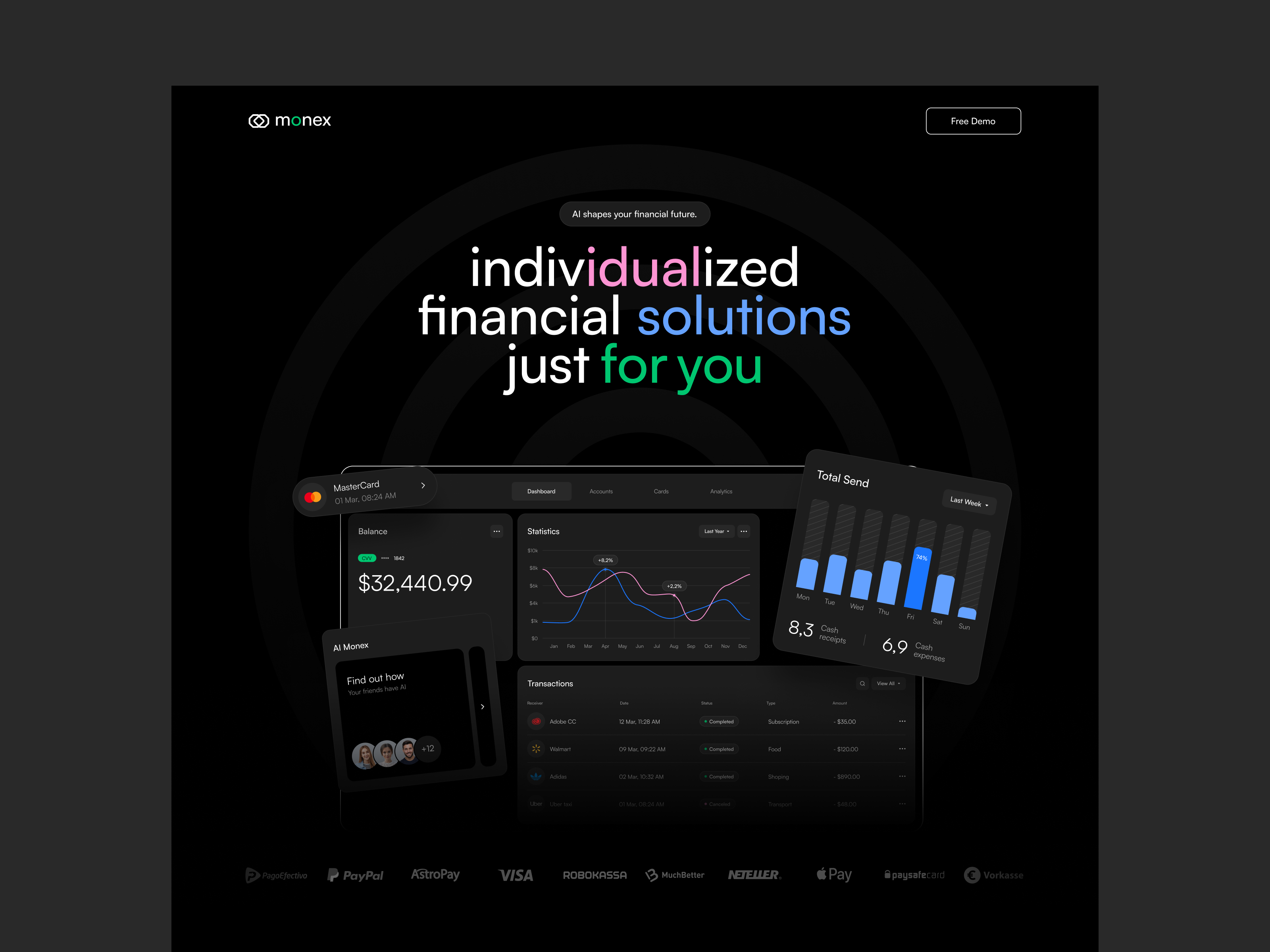 Monex - Website design for the financial management platform by ...