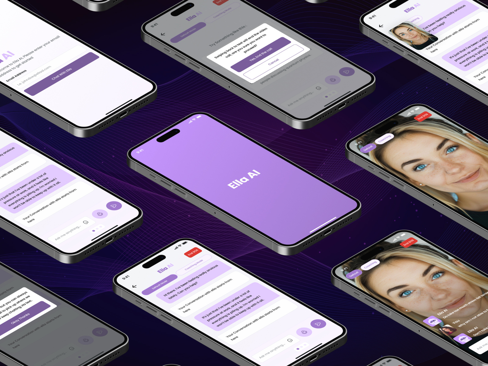 Ella AI - AI ChatBot Mobile App Design by DesignX™ on Dribbble