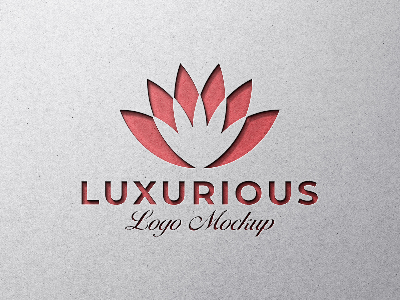 Paper Cut Logo Mockup by Smart Works on Dribbble