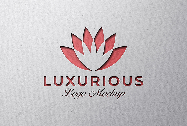 Paper Cut Logo Mockup by Smart Works on Dribbble