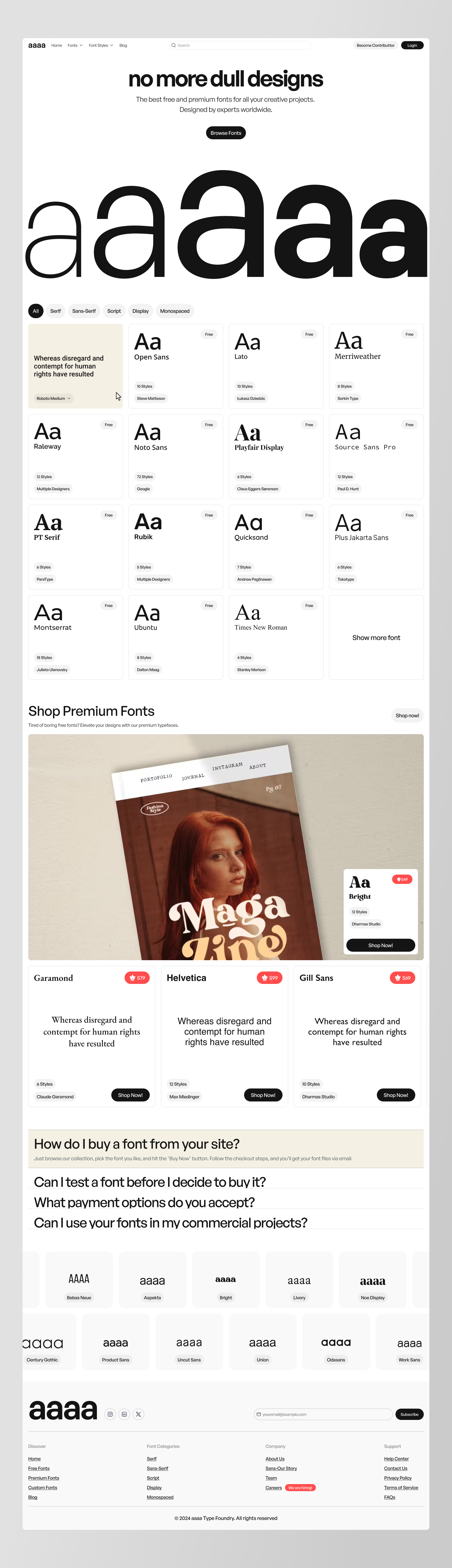 aaaa - Type Foundry Website by Muhammad Dani Asyrofi for Kretya Studio ...
