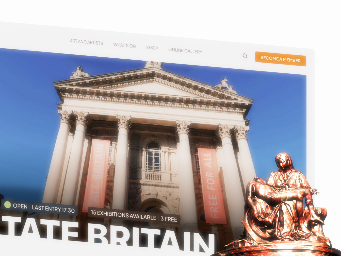 TATE | Museum website redesign concept by Leo Dmitriev for Alex Front ...